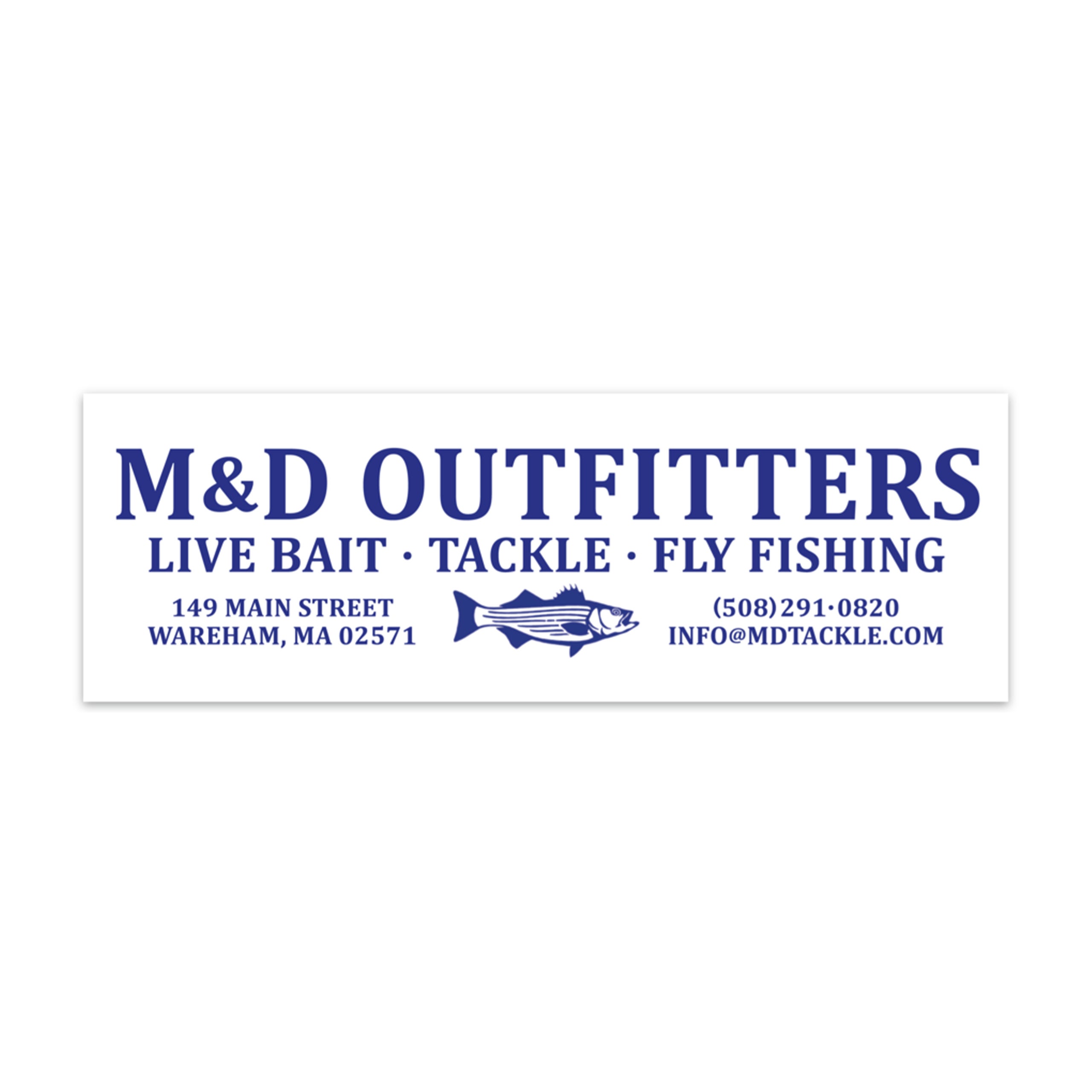 Bumper Decal | M&D Outfitters - Fishing Tackle · Live Bait · Fly Fishing